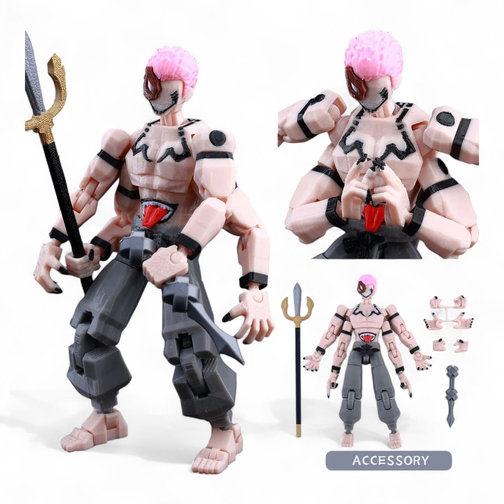 Sukuna Figure – Titan13-Style Poseable Toy | Jujutsu Kaisen – Epic13Toys