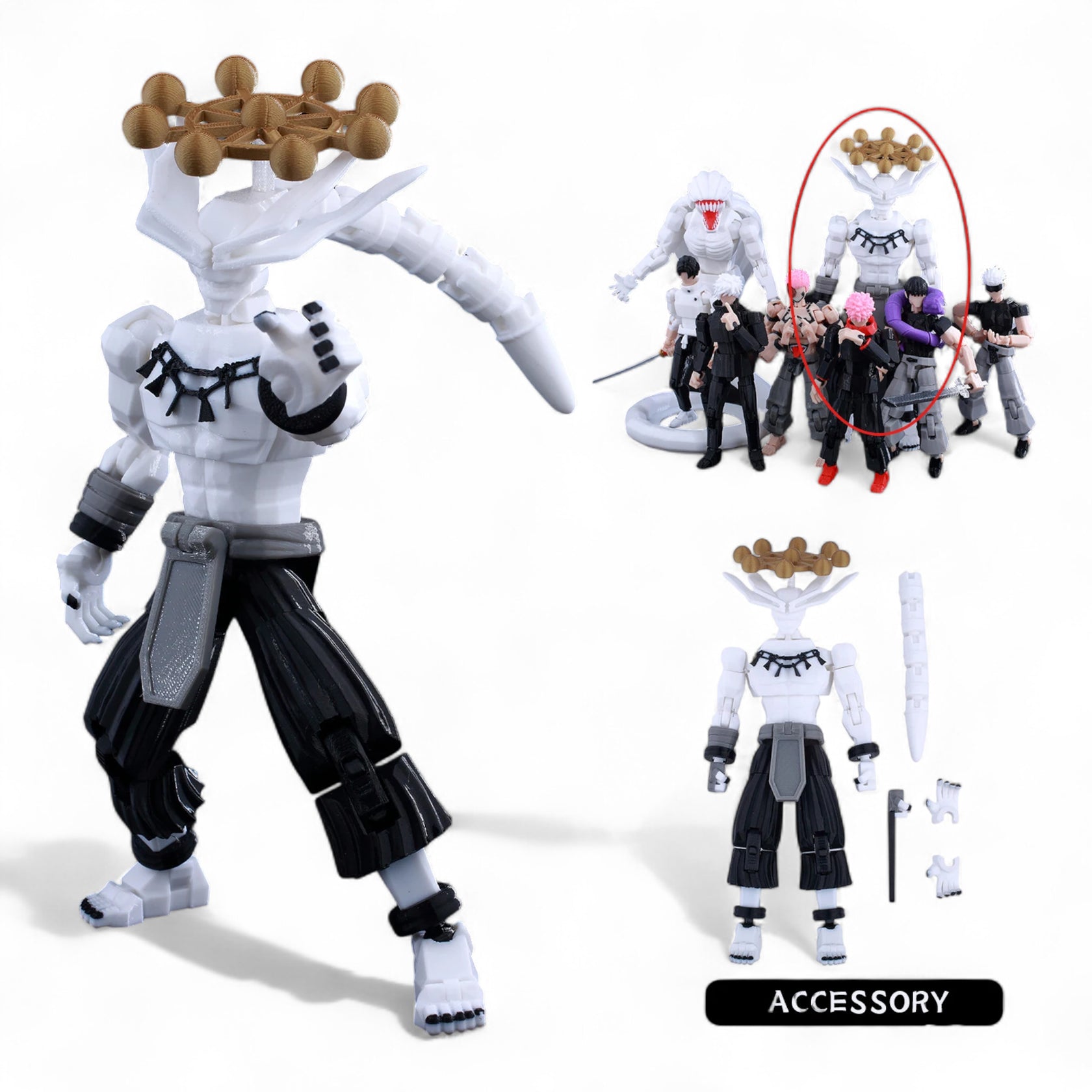 Mahoraga Figure – Titan13-Style Poseable Toy | Jujutsu Kaisen – Epic13Toys